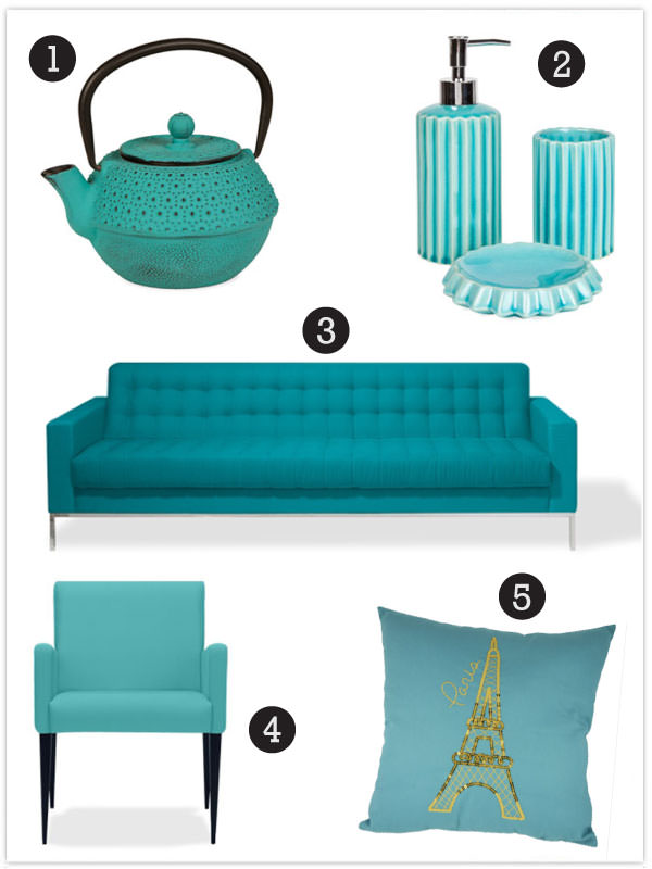 Turquesa na decoração - Constance Zahn | Casa & Decor
